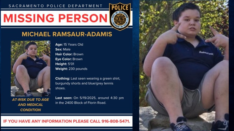 Sacramento police search for teen last seen on Florin Road