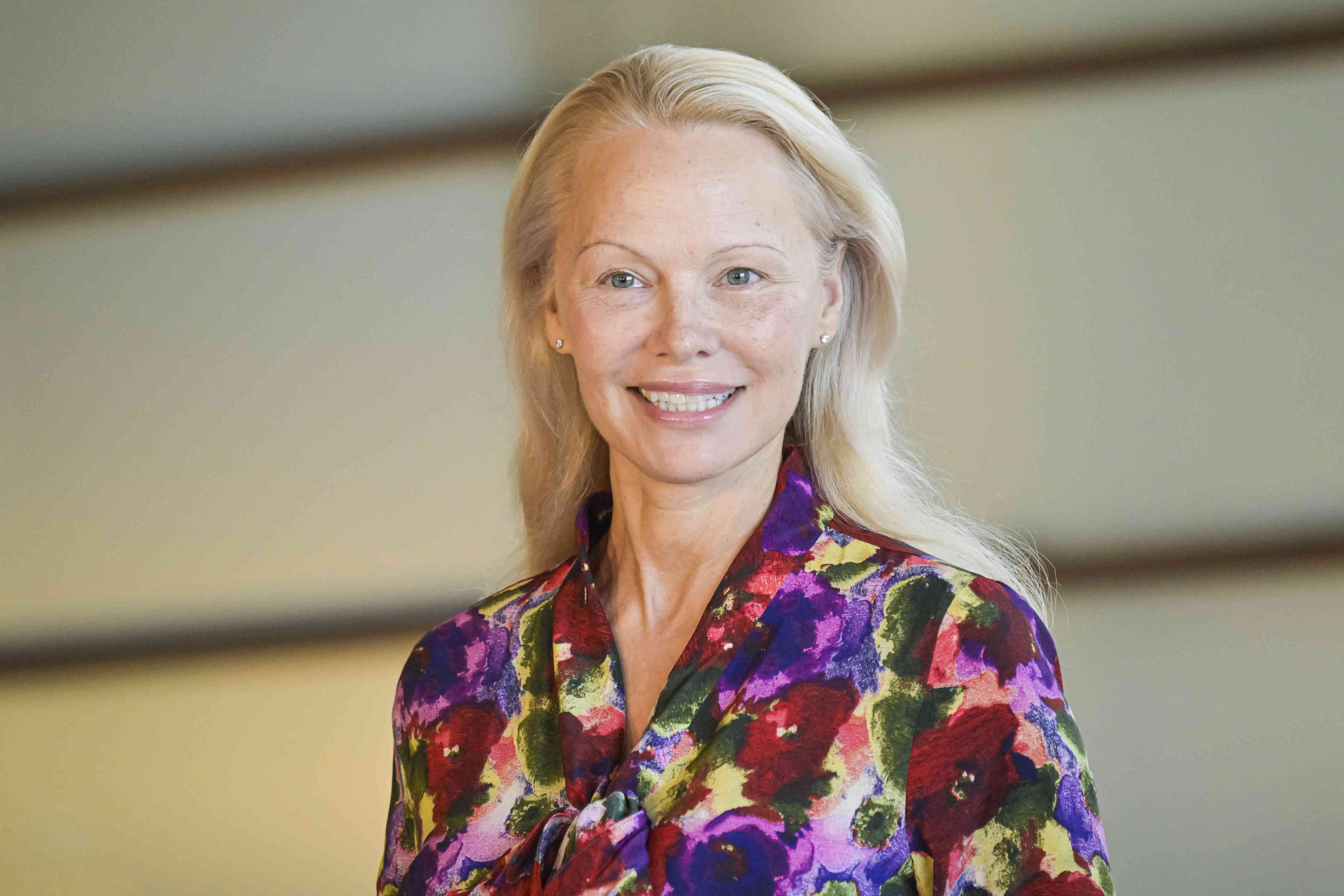 Pamela Anderson Debuts a Curly Bob We've Never Seen on Her Before