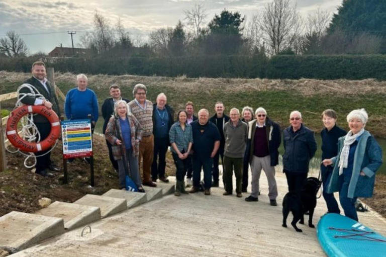 New slipway which aims to bring Louth Canal back into use after 100 ...