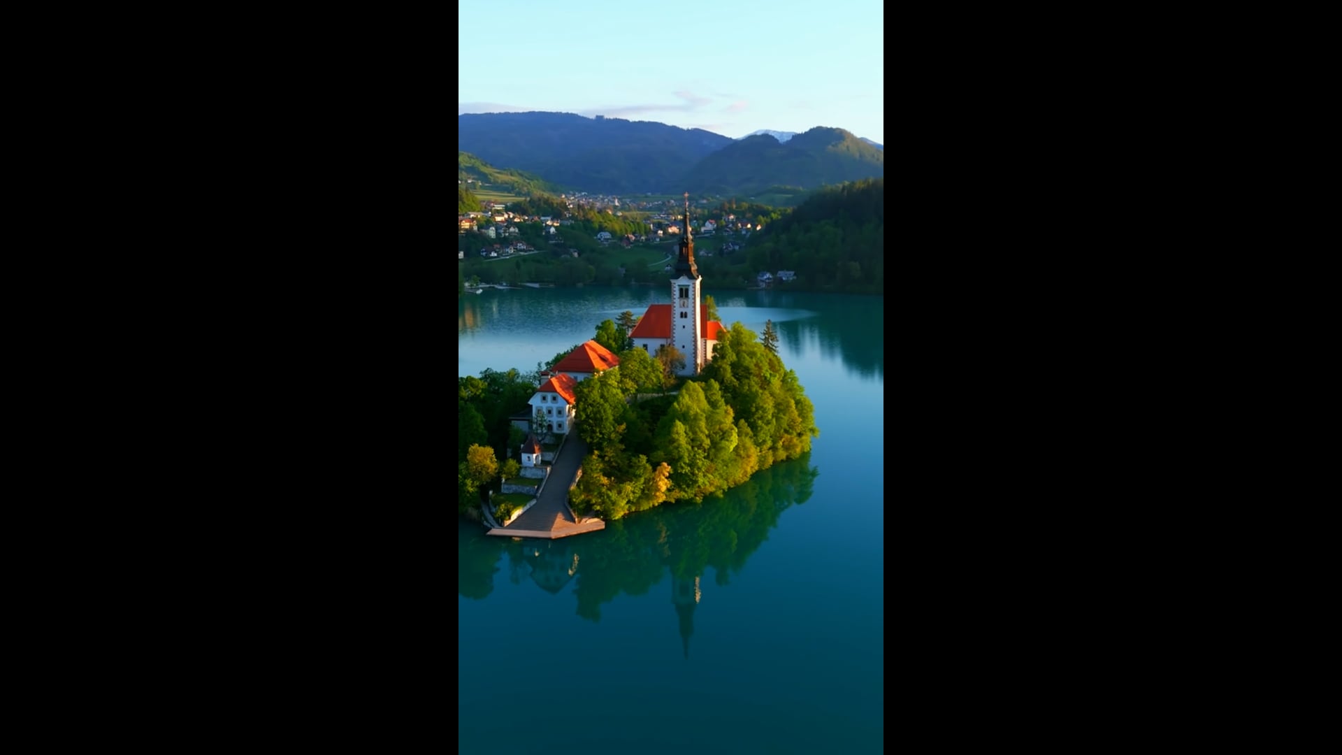 Lake Bled from Above: Slovenia's Jewel Revealed by Drone.