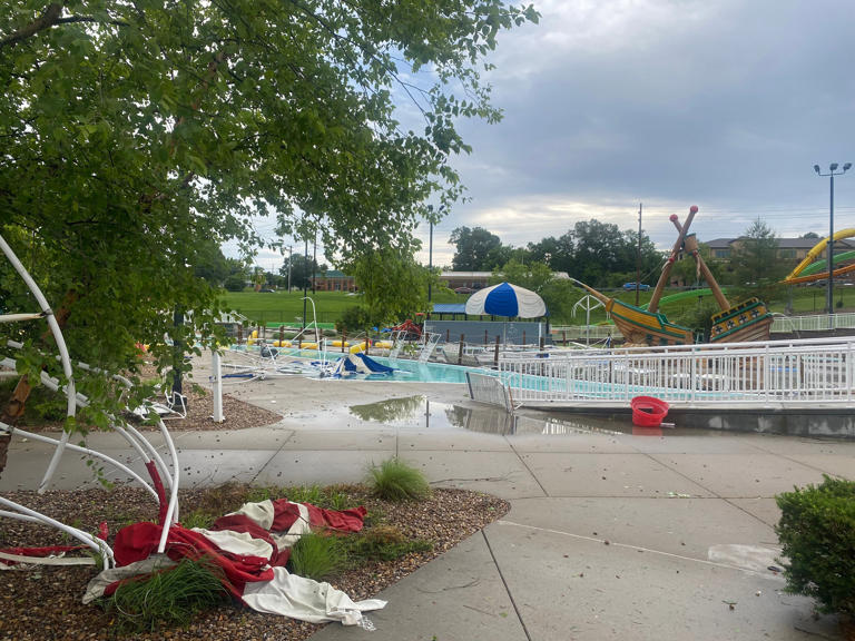 Early morning storms cause damage at Cape Splash