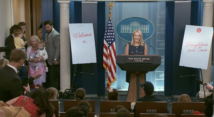 Mini Reporters Take on Karoline Leavitt at Adorable Press Q&A