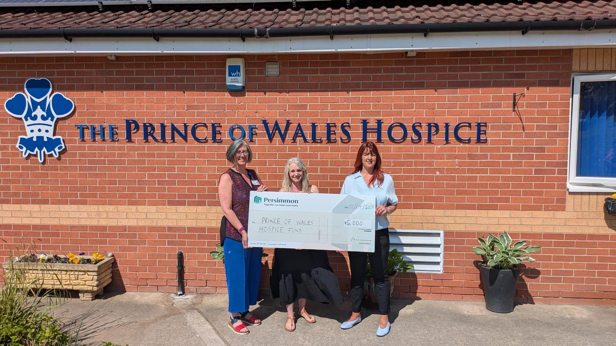 Wakefield hospice celebrating after receiving funding boost from Persimmon Homes