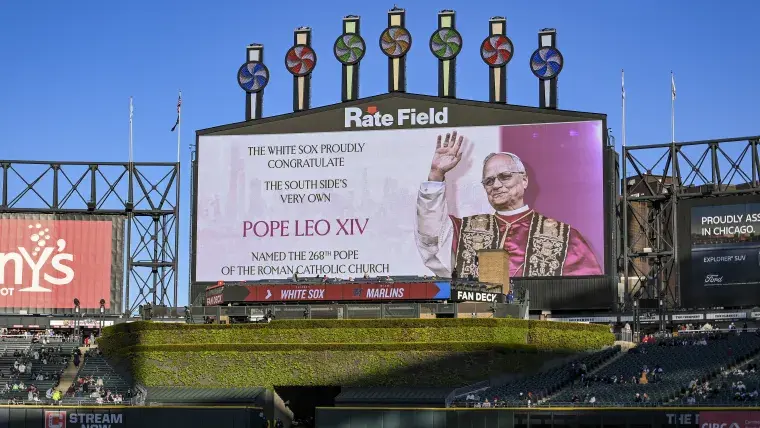 Pope Leo XIV White Sox mural: Why Chicago created graphic of new pope ...