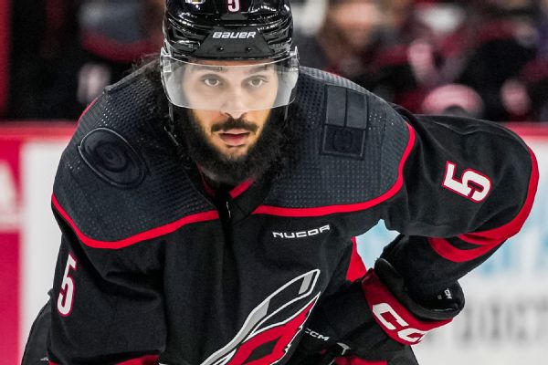 Canes D-man Jalen Chatfield hurt, Scott Morrow could play