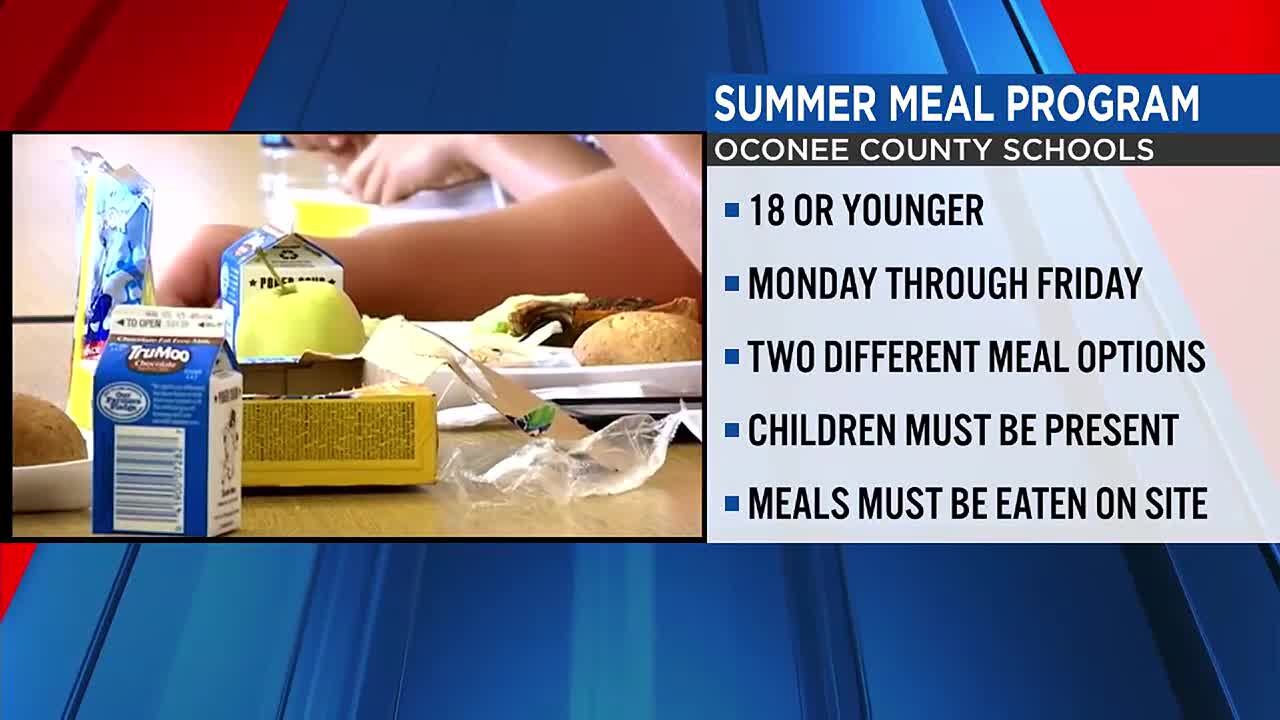 Oconee County School District announces 2025 summer meal plan