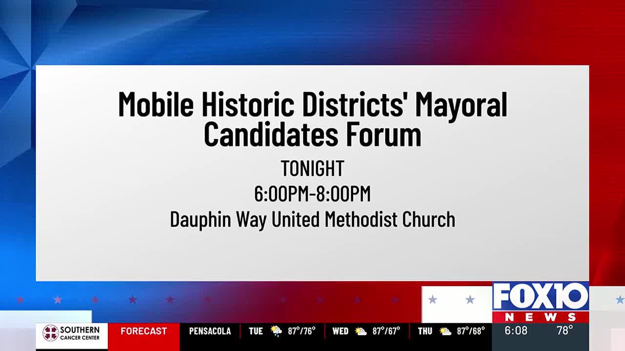 Mobile mayoral candidates forum set tonight