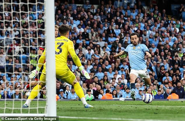 Manchester City 3-1 Bournemouth: 10-men City ease to victory in Kevin De Bruyne's final Etihad ...