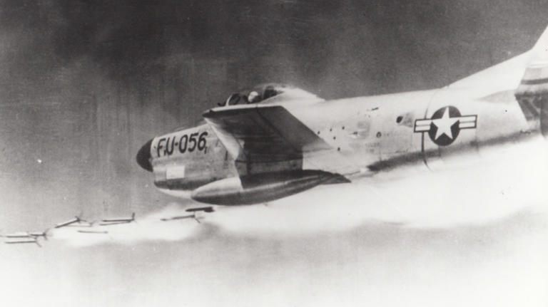 Why The Folding-Fin Aerial Rocket Used By The F-86D Fighter Jet Carried ...