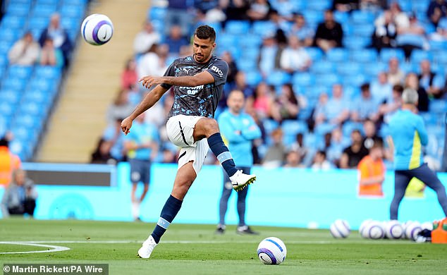 Rodri returns to the bench for Man City's clash with Bournemouth seven ...