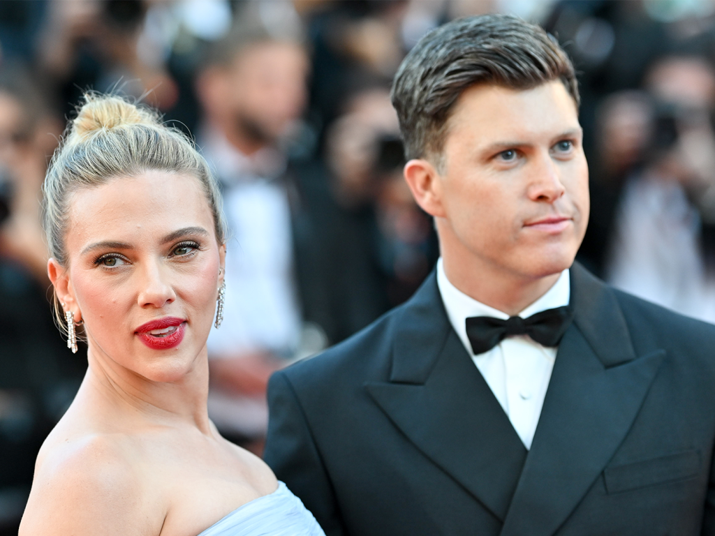 Scarlett Johansson Packed on PDA With Husband Colin Jost Before Their Showstopping Cannes Red Carpet