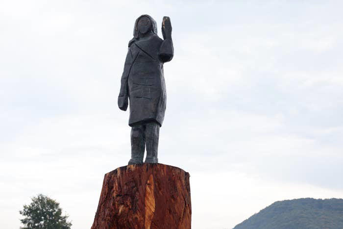 A Wacky Melania Trump Statue In Slovenia Was Stolen, And The Jokes Are Honestly Writing Themselves
