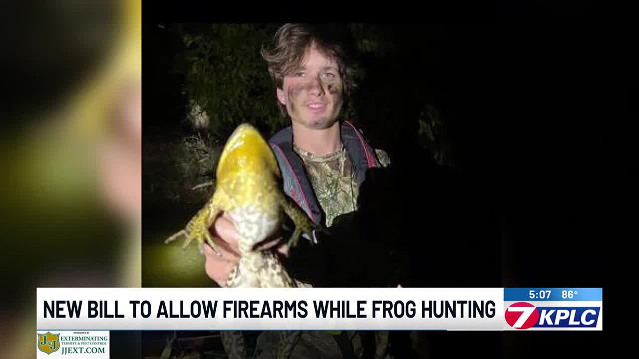 Bill aims to allow hunters to carry guns while frog hunting