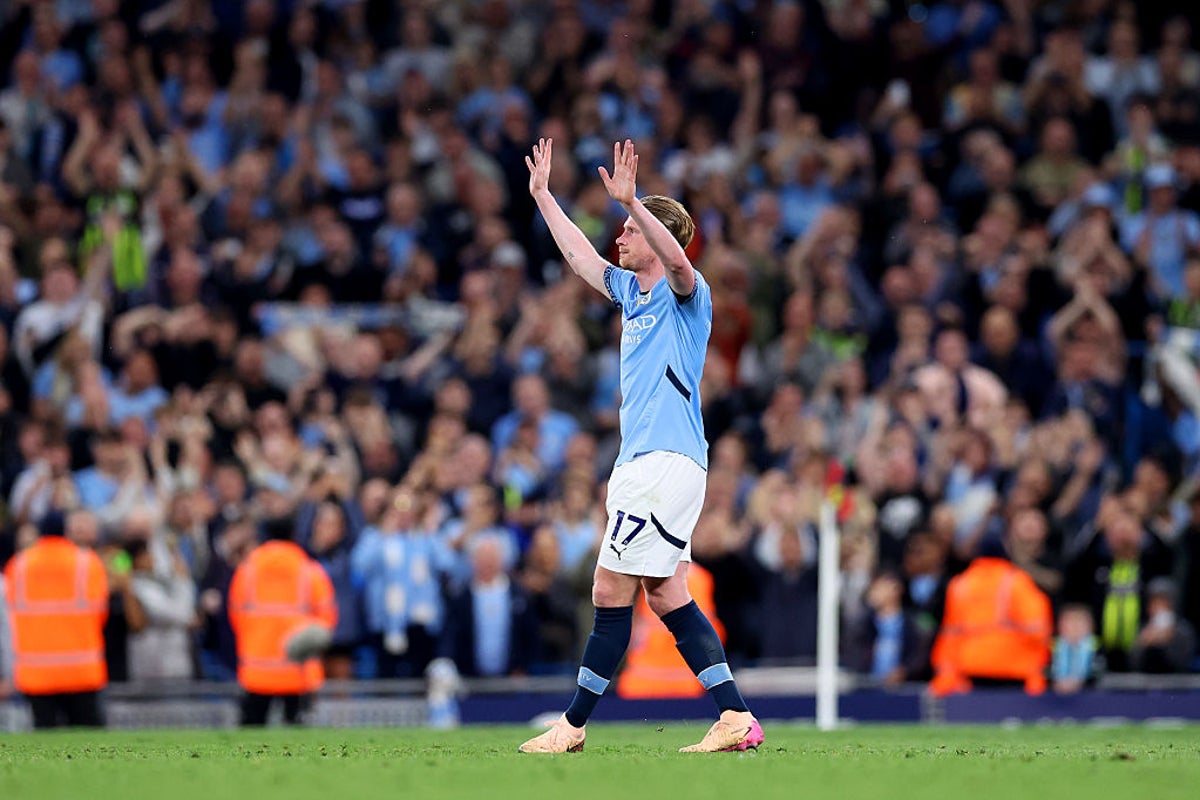 Tearful Kevin De Bruyne bids farewell as Man City provide glimpse of future
