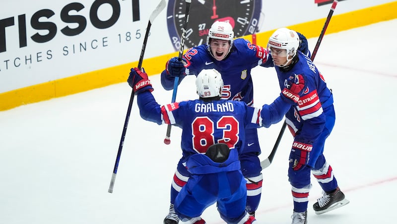 Logan Cooley, Clayton Keller, Karel Vejmelka representing Utah well at ...