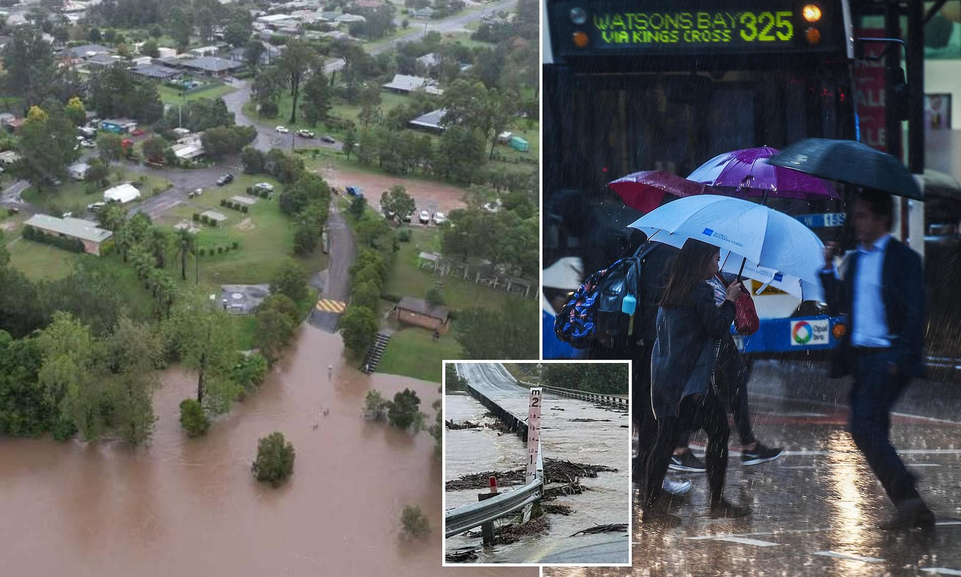 Huge rain bomb breaks 100-year-old record as floods inundate towns and ...