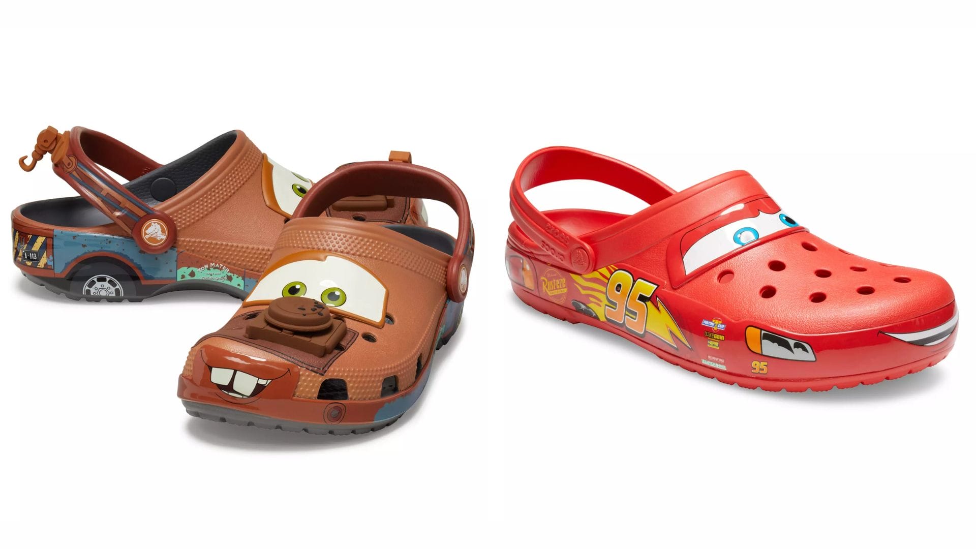 'Cars' Lightning McQueen and Mater Crocs Available From Disney Store