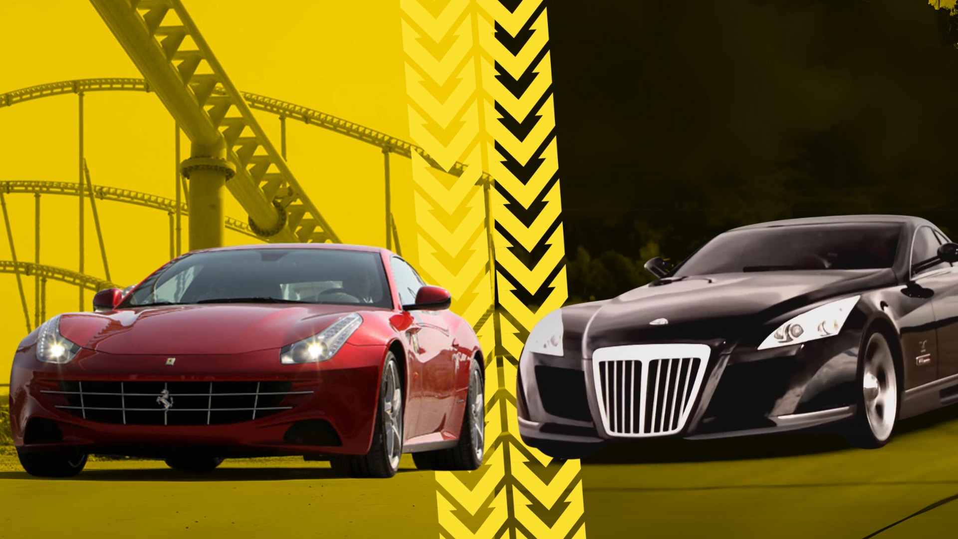 Ferrari FF vs Maybach Exelero, la velocità incontra il lusso