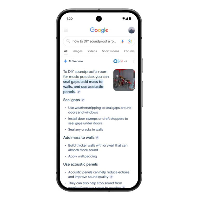 1.5 billion people see Google's AI Overviews each month