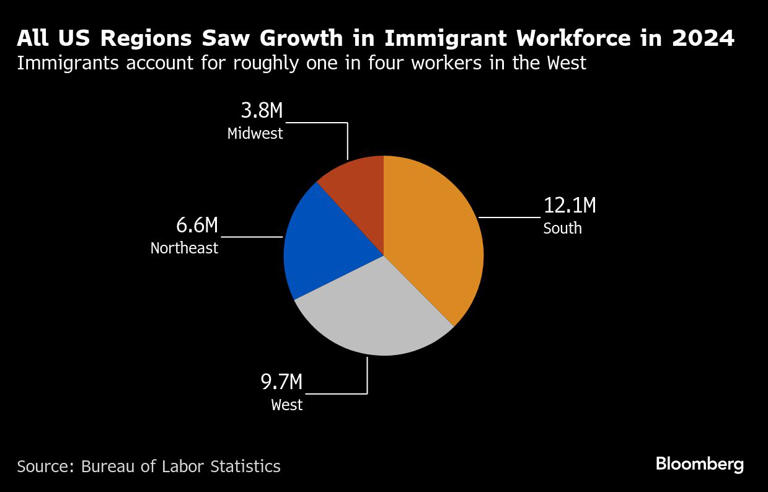 Influx of Foreign-Born Workers Drove 2024 US Labor Force Growth