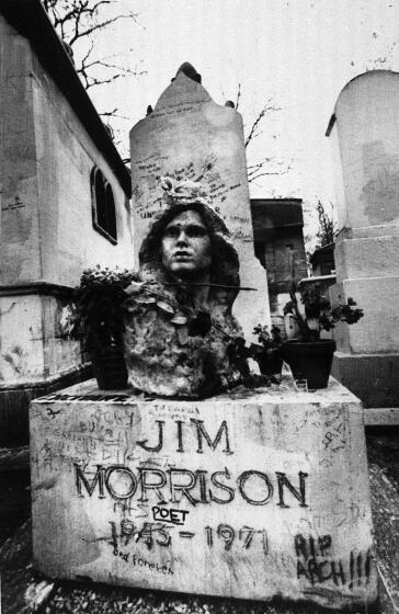 Jim Morrison grave site's stolen bust recovered 'by chance' almost four decades later