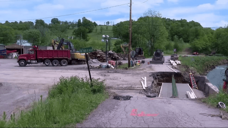Route 219 reopens 10 days after bridge damaged by flooding