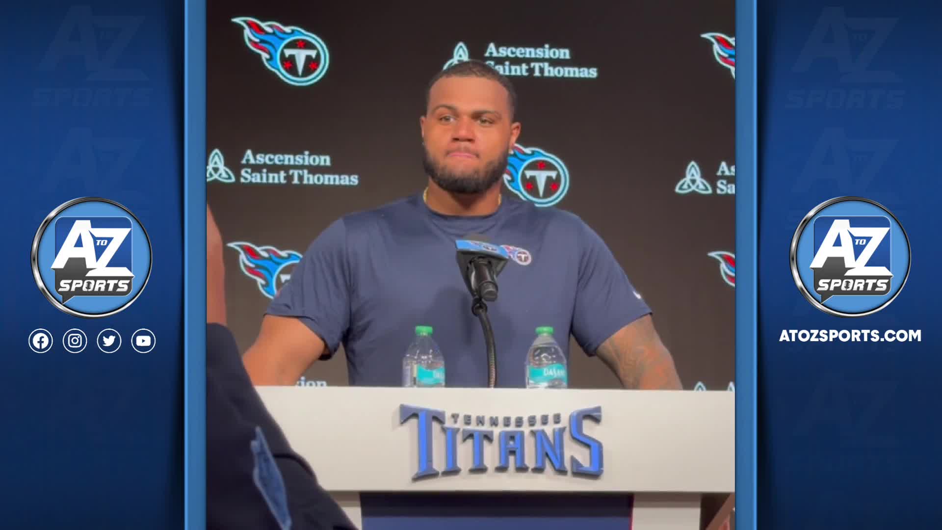 Titans new LT Dan Moore Jr. talks landing with the team, reflects on ...