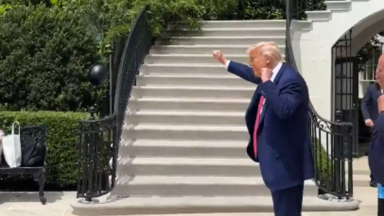Donald Trump brings 'peak grandpa energy' with YMCA dance at a kids’ event