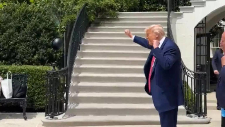 Donald Trump brings 'peak grandpa energy' with YMCA dance at a kids’ event