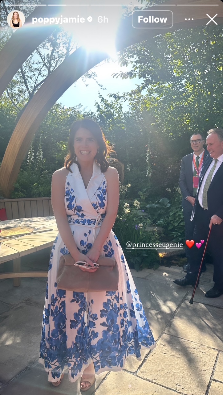 Princess Eugenie Brings the Bling to a Buckingham Palace Garden Party ...