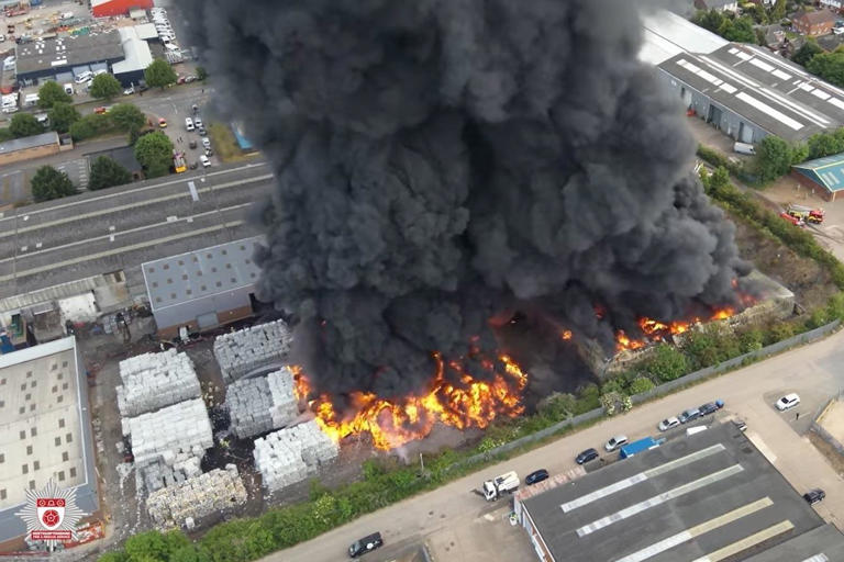 Photo special of Rushden plastic recycling fire and aftermath as ...