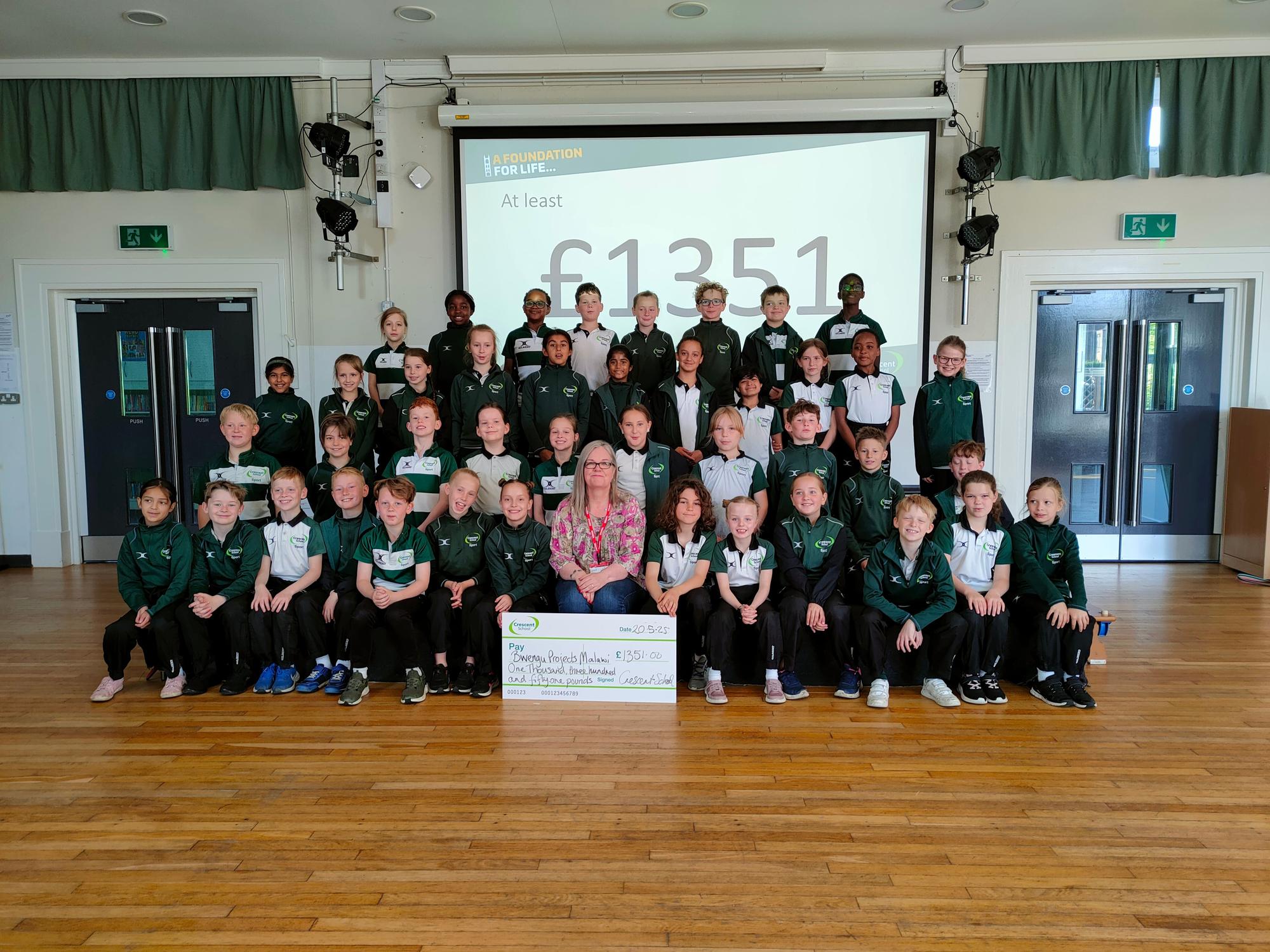 Crescent School raises over £1,350 for Rugby-based charity Bwengu ...