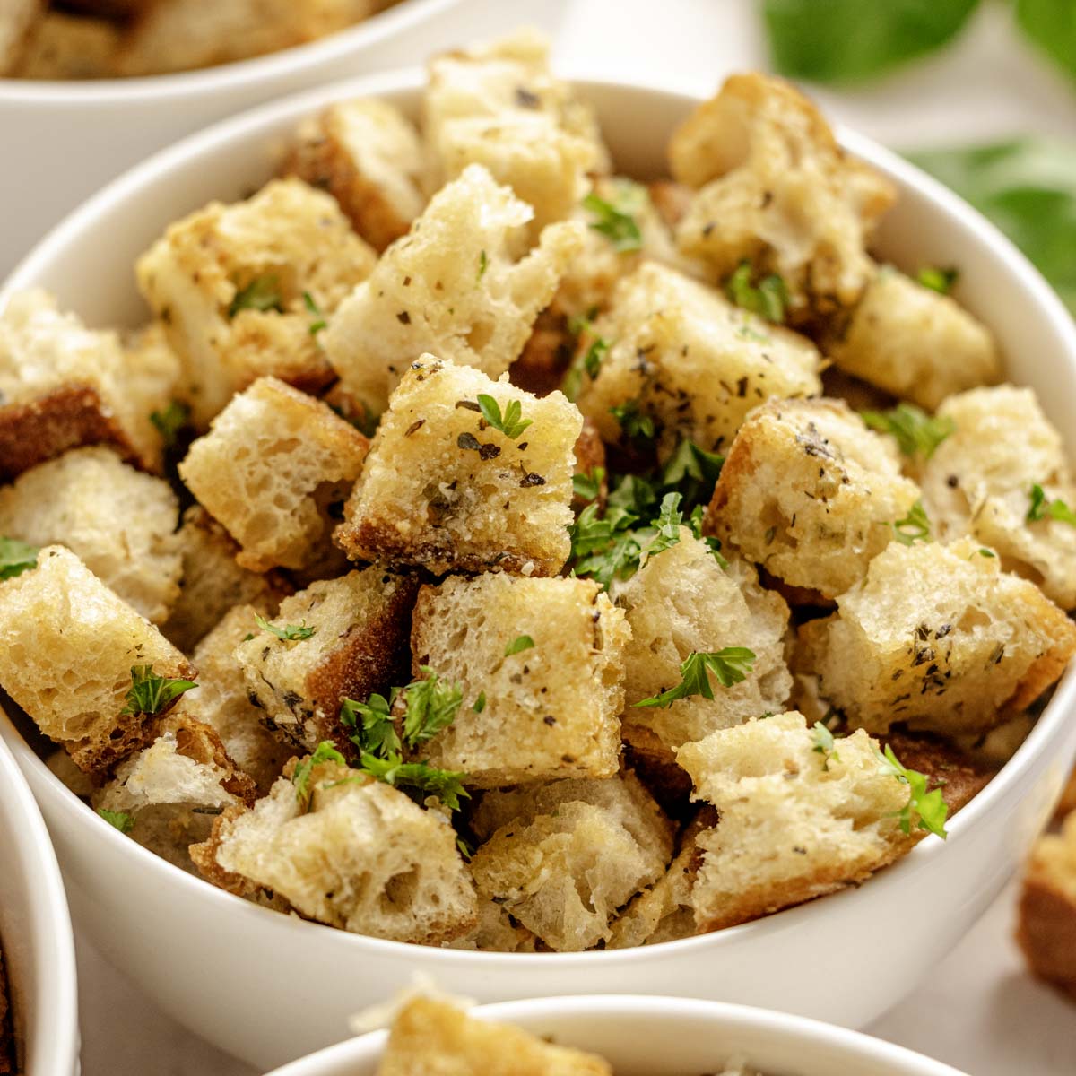 Homemade Croutons: 2 Methods + 4 Flavor Variations