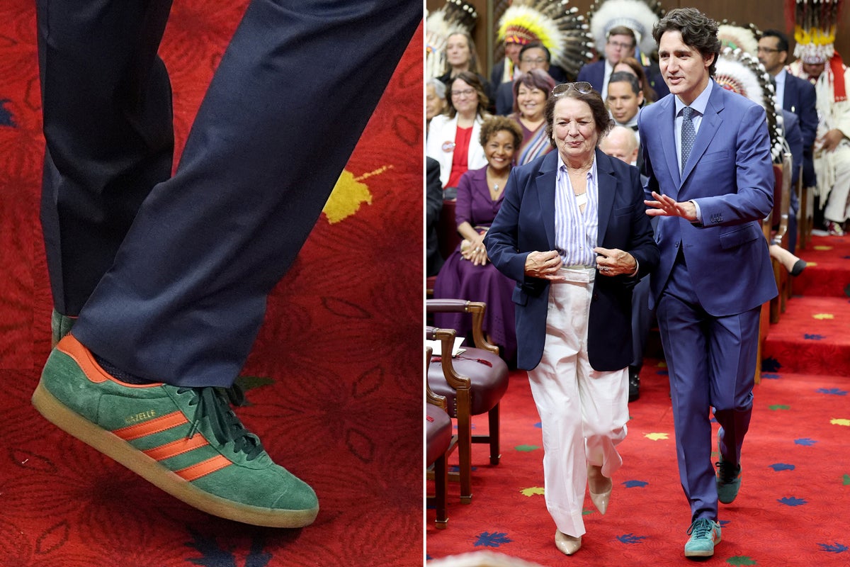 Justin Trudeau’s Adidas sneakers draw bemused reactions during royal ...