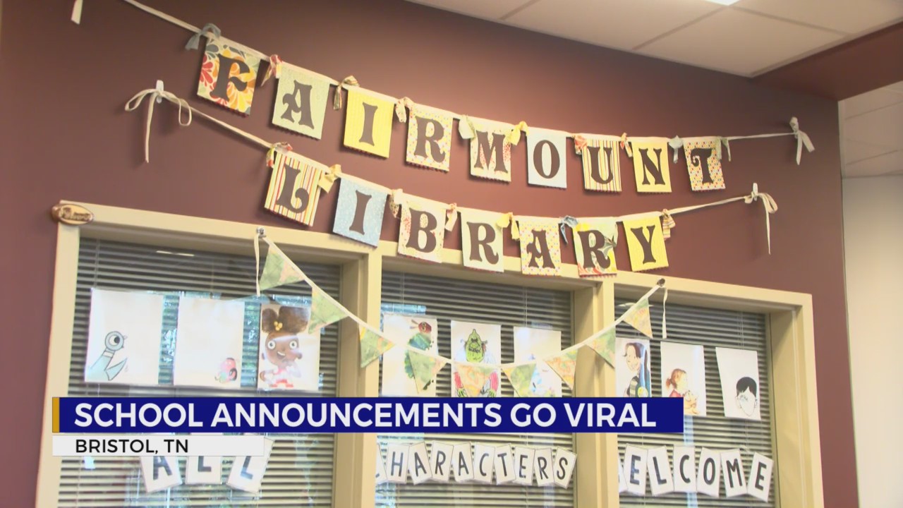 Viral school announcements lead to fundraiser for library