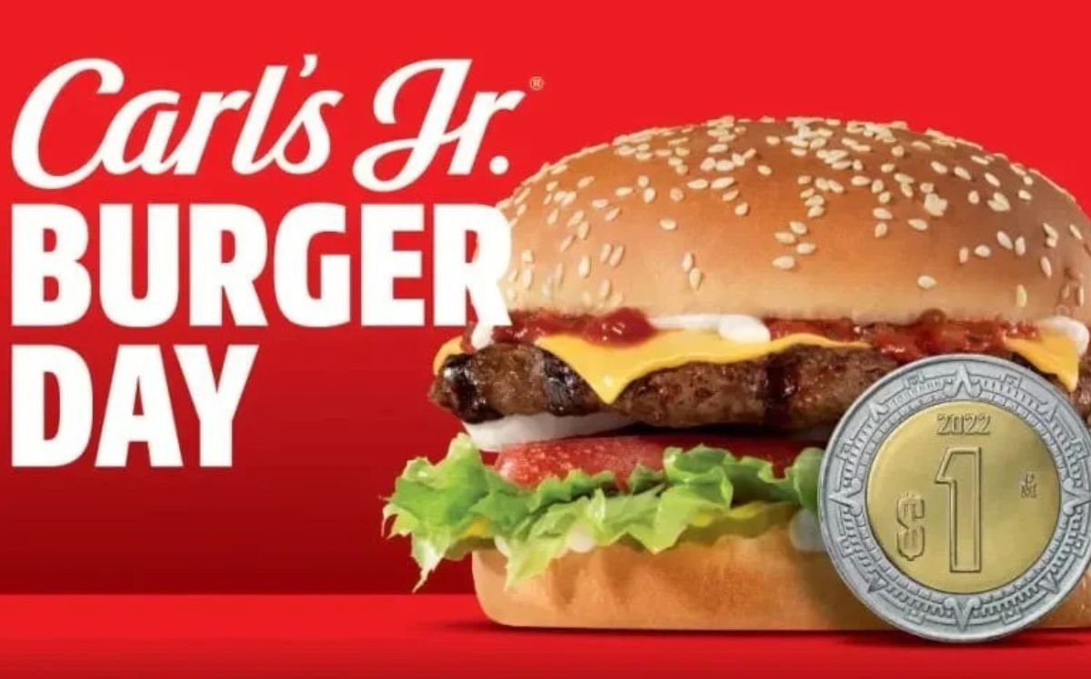 Carl’s Jr. venderá menú de 1 PESO por el ‘Día de la Hamburguesa’ y ...