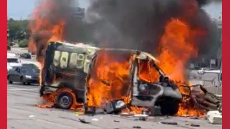 1 dead after devastating crash in San Antonio ends in flames, SAFD says