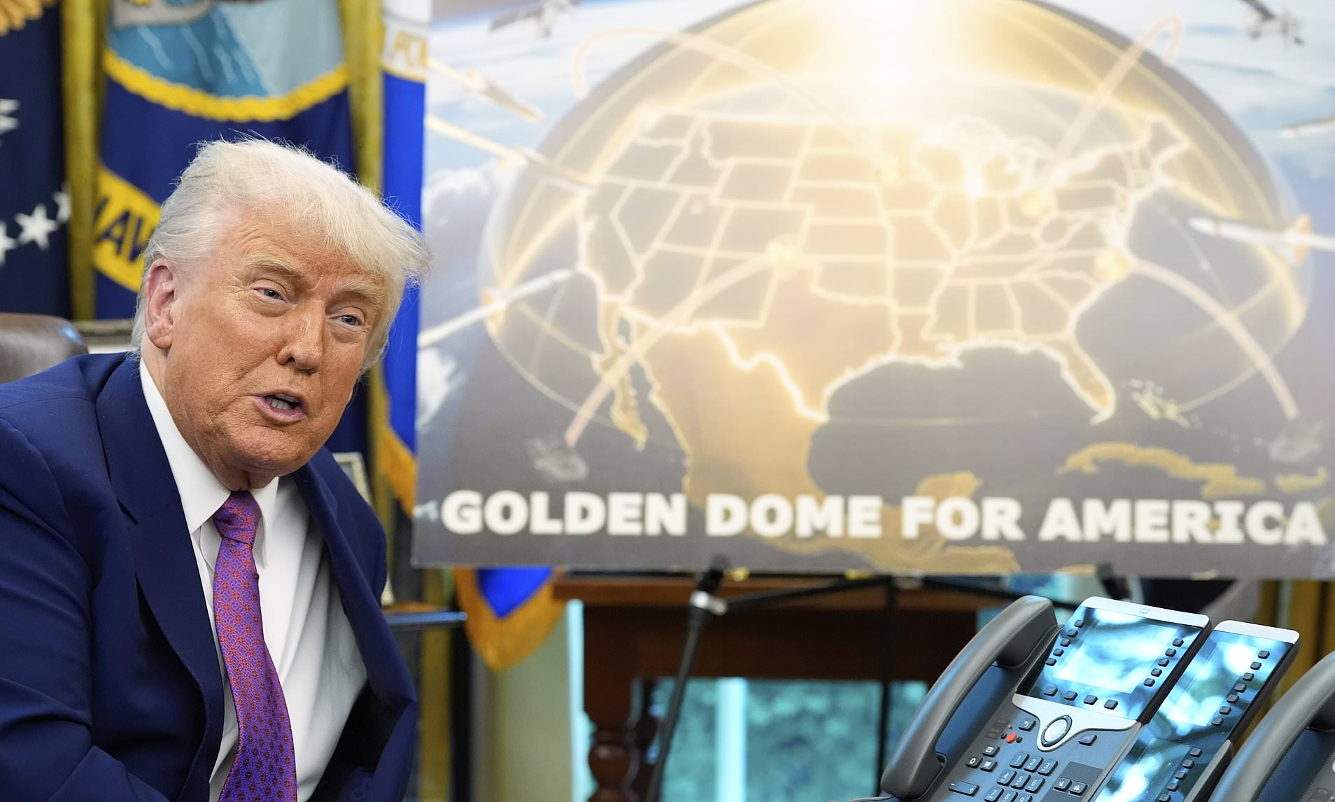 Trump offers Canada free spot under nuclear Golden Dome as '51st state'