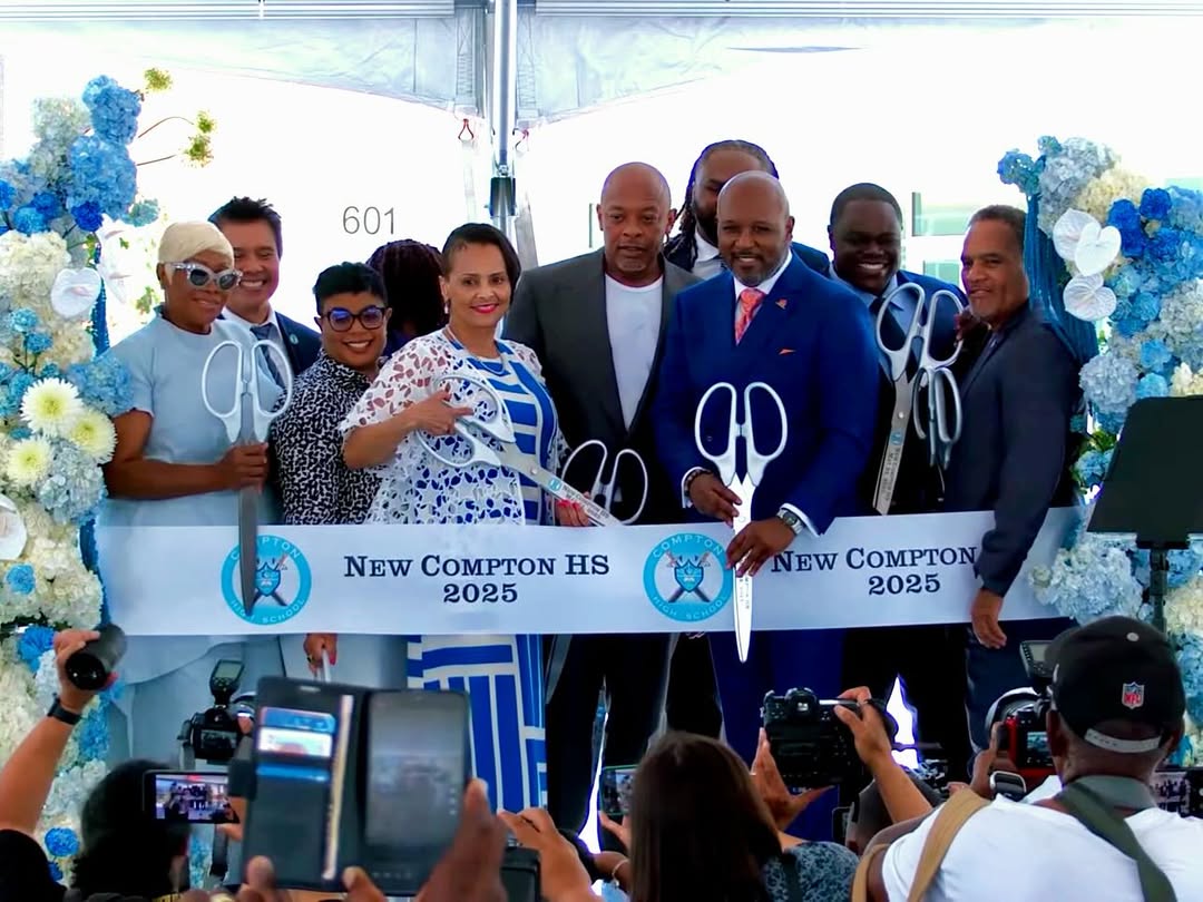 Dr. Dre, Compton officials celebrate reopening of Compton High School