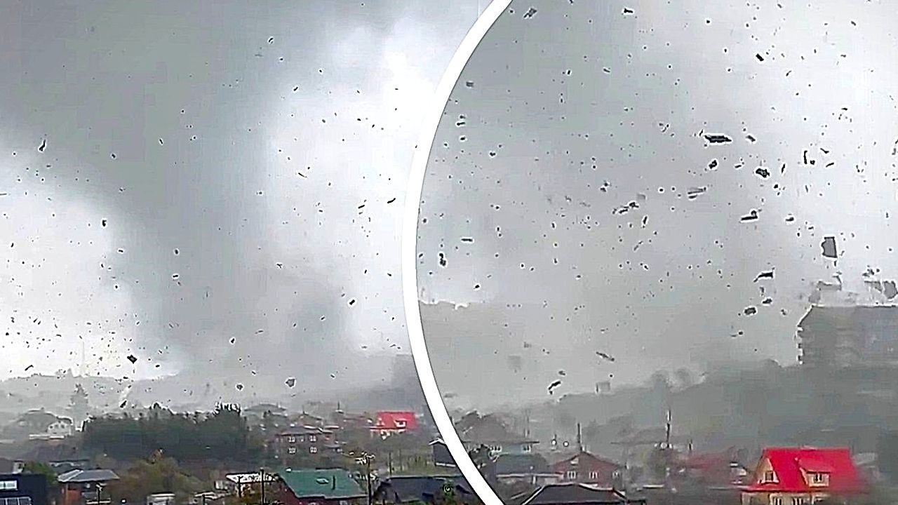 Un inusual tornado en Chile deja una estela de destrucción con vientos de hasta 180 km/h