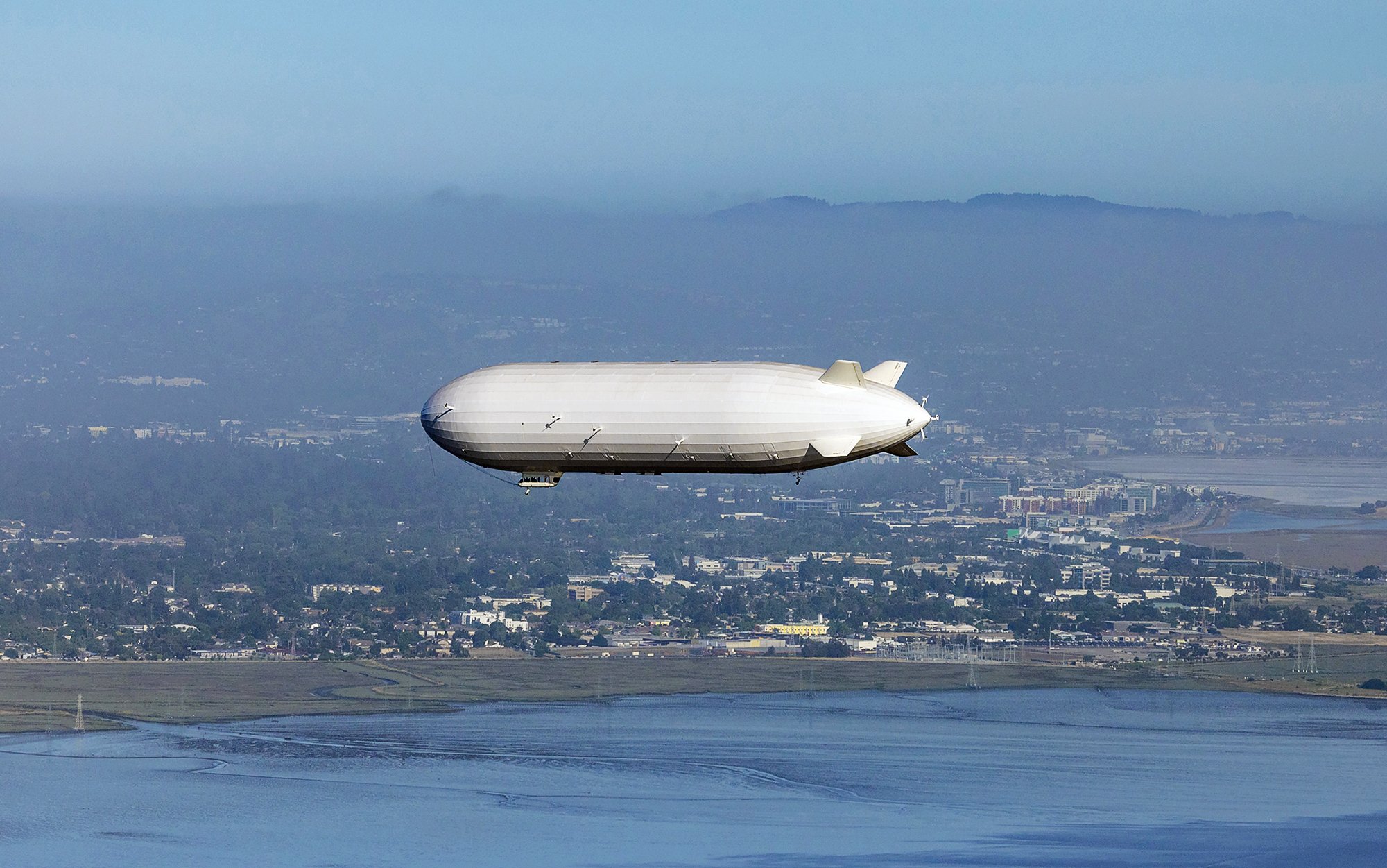 LTA Research Airship Flies Over San Francisco Bay