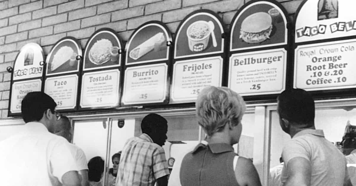 Vintage Fast Food Menus Through the Years