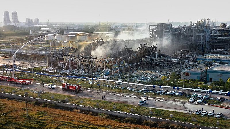 Search continues for six people after deadly chemical plant blast in ...