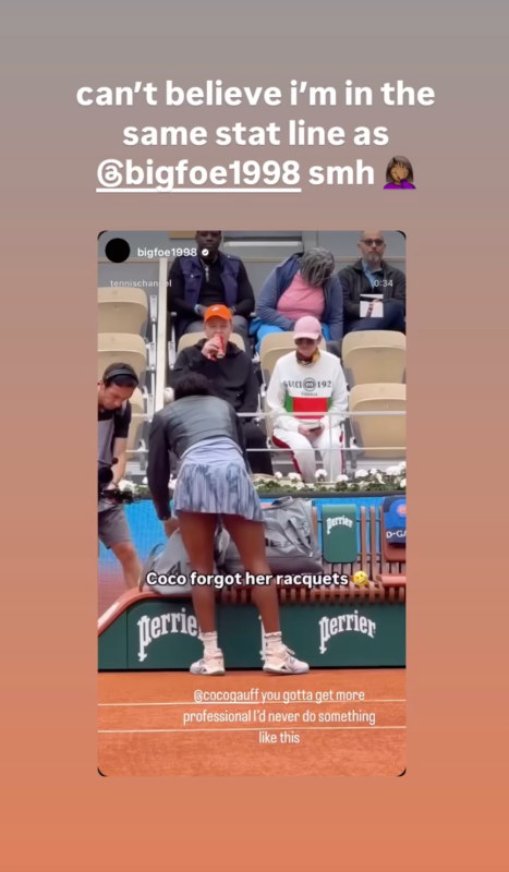 Coco Gauff Forgets Her Rackets for Big Game in Moment of Pure Chaos