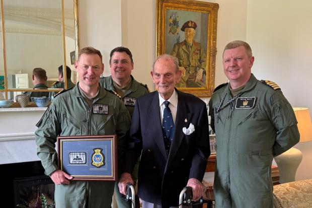 Submarine hunters from RNAS Culdrose meet and honour 104 year-old war ...