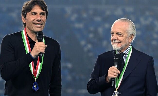 Napoli, Conte a De Laurentiis: "Abbiamo un calciatore fantastico"