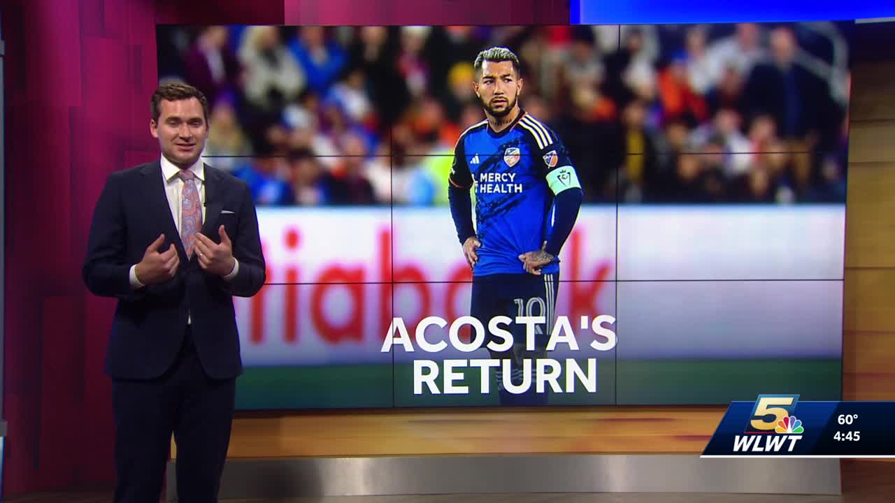 Former FC Cincinnati star Acosta to make TQL Stadium return Wednesday night