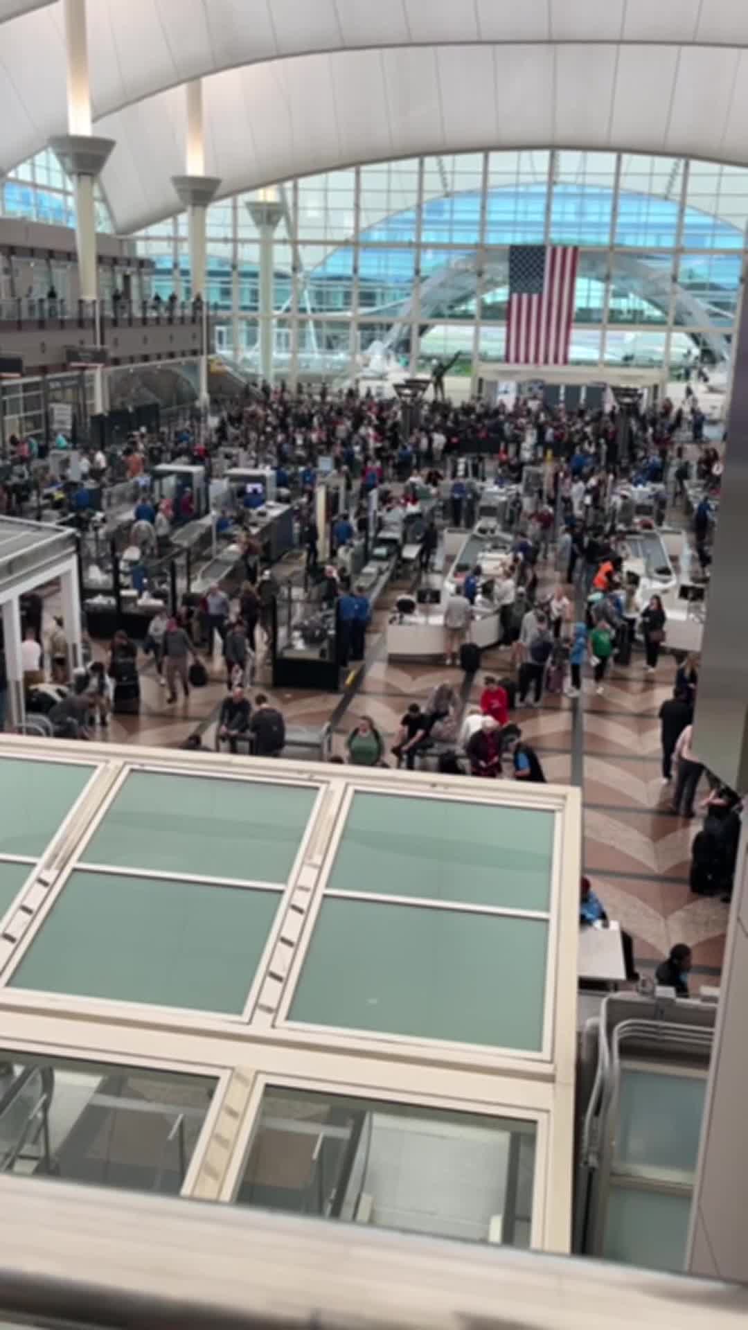 Security lines at DIA
