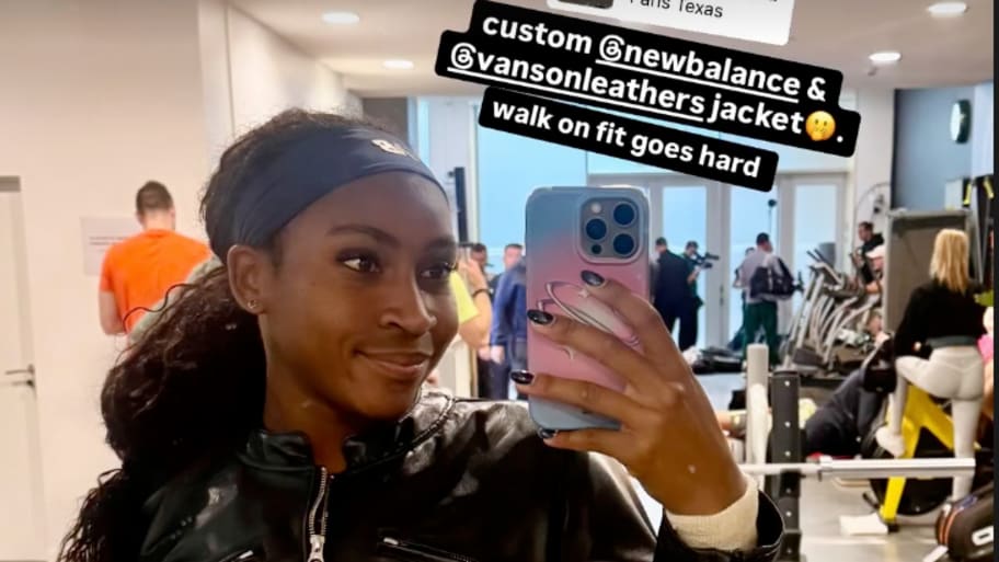 Coco Gauff loves custom leather jacket for French Open fit forgetting ...