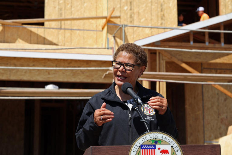 LA Mayor Karen Bass claims she’s pulling out all the stops to rebuild Pacific Palisades, but ...